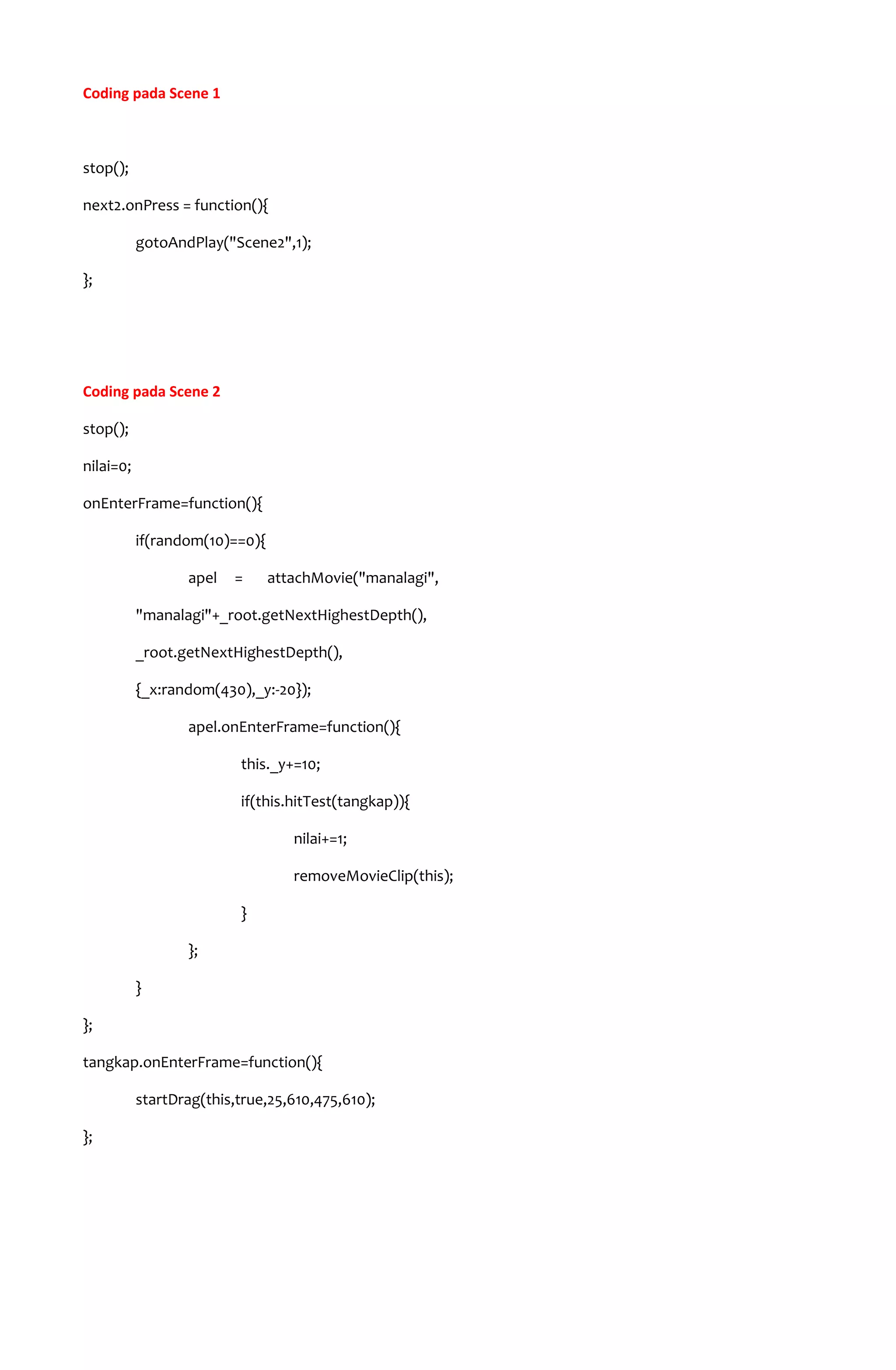 Coding manalagi | DOCX