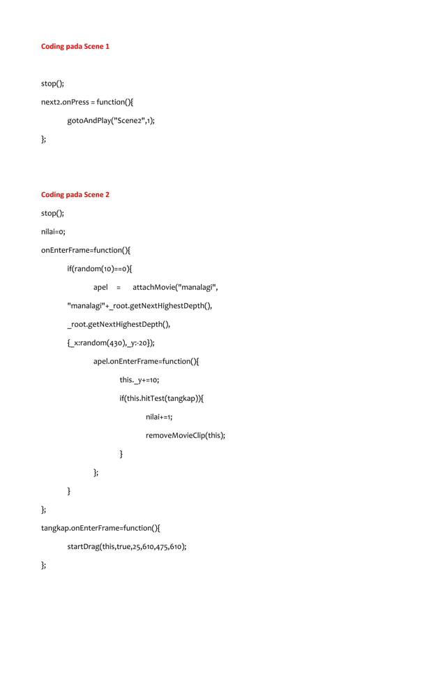 Coding manalagi | DOCX