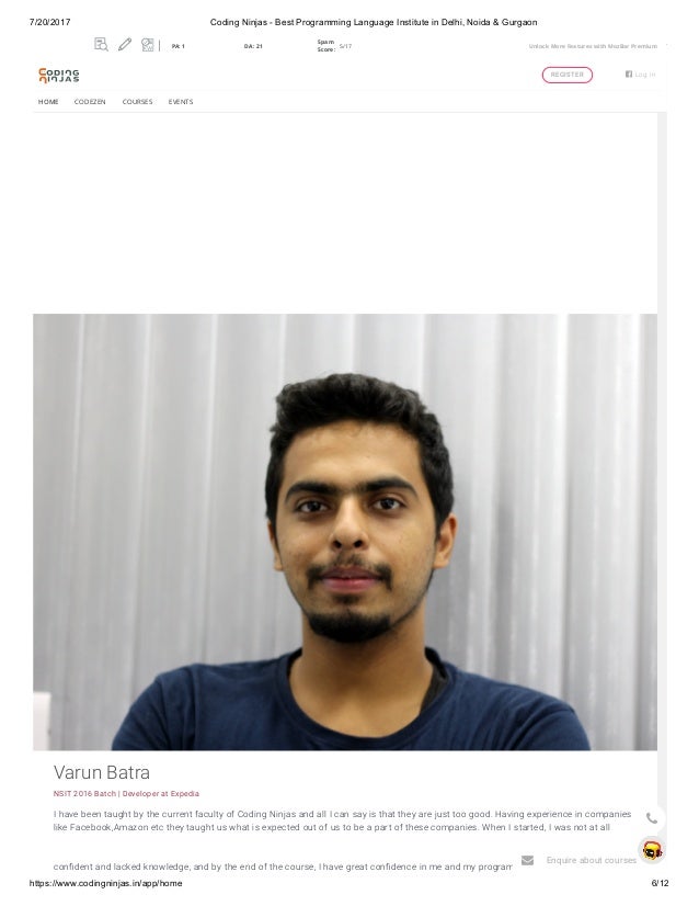 Coding Ninjas Best Programming Language Institute In Delhi Noida And Gurgaon 8020