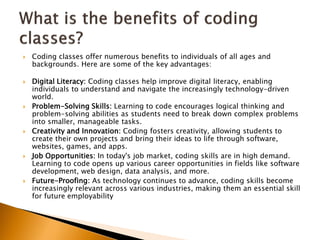 coding classes in khanna | PPT