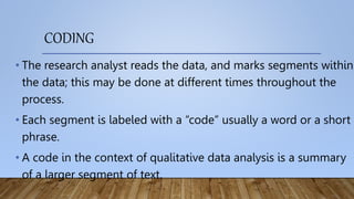 CODING Power point presentation, process | PPT