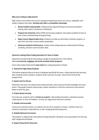 Coding Python Programming for High School - Online Coding for Teens in ...