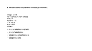 CODING QUESTIONS.pptx | Programming Languages | Computing