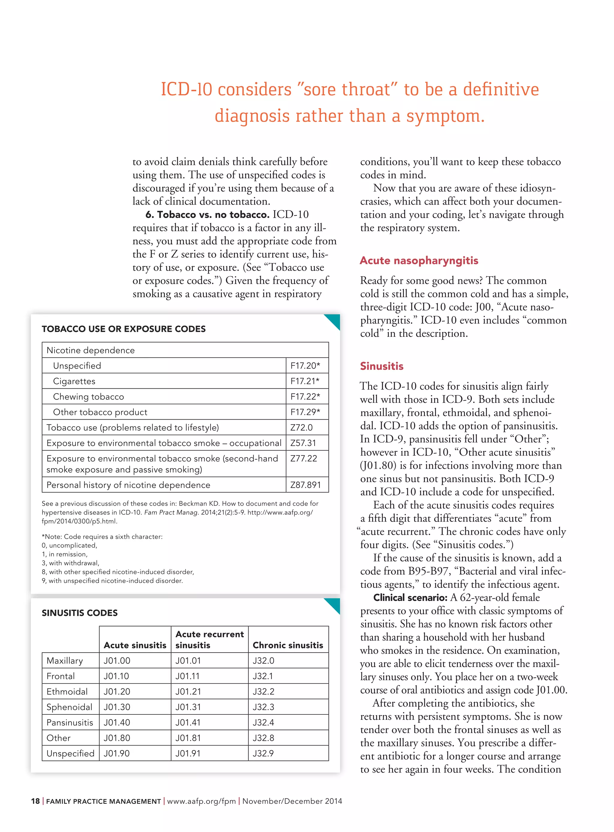 Coding respiratory problems article | PDF