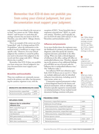 Coding respiratory problems article | PDF