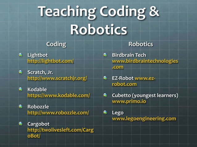 Coding, robotics & making...finding funds presentation | PPTX