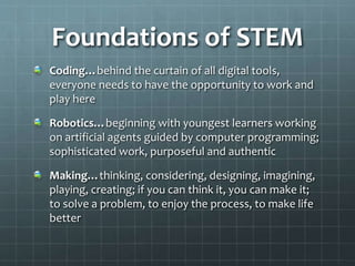 Coding, robotics & making...finding funds presentation | PPTX
