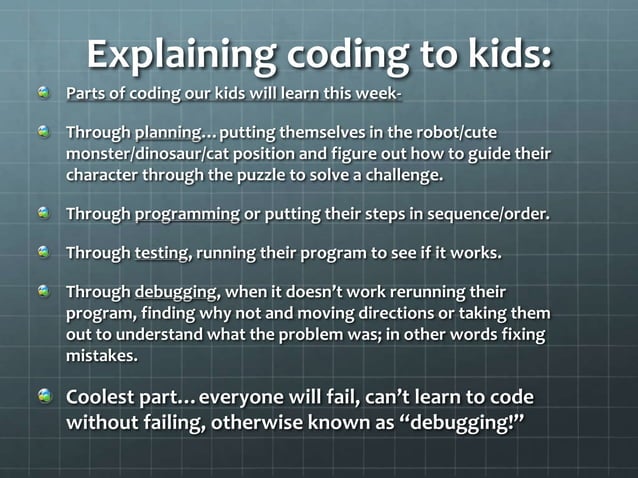 Coding, robotics & making...finding funds presentation | PPT