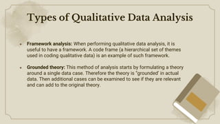 Coding, Segmenting & Categorizing in Qualitative Data Analysis | PPSX