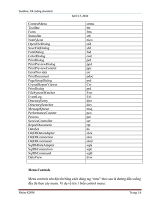 Coding standard | PDF