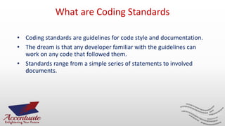 Coding standard | PPT