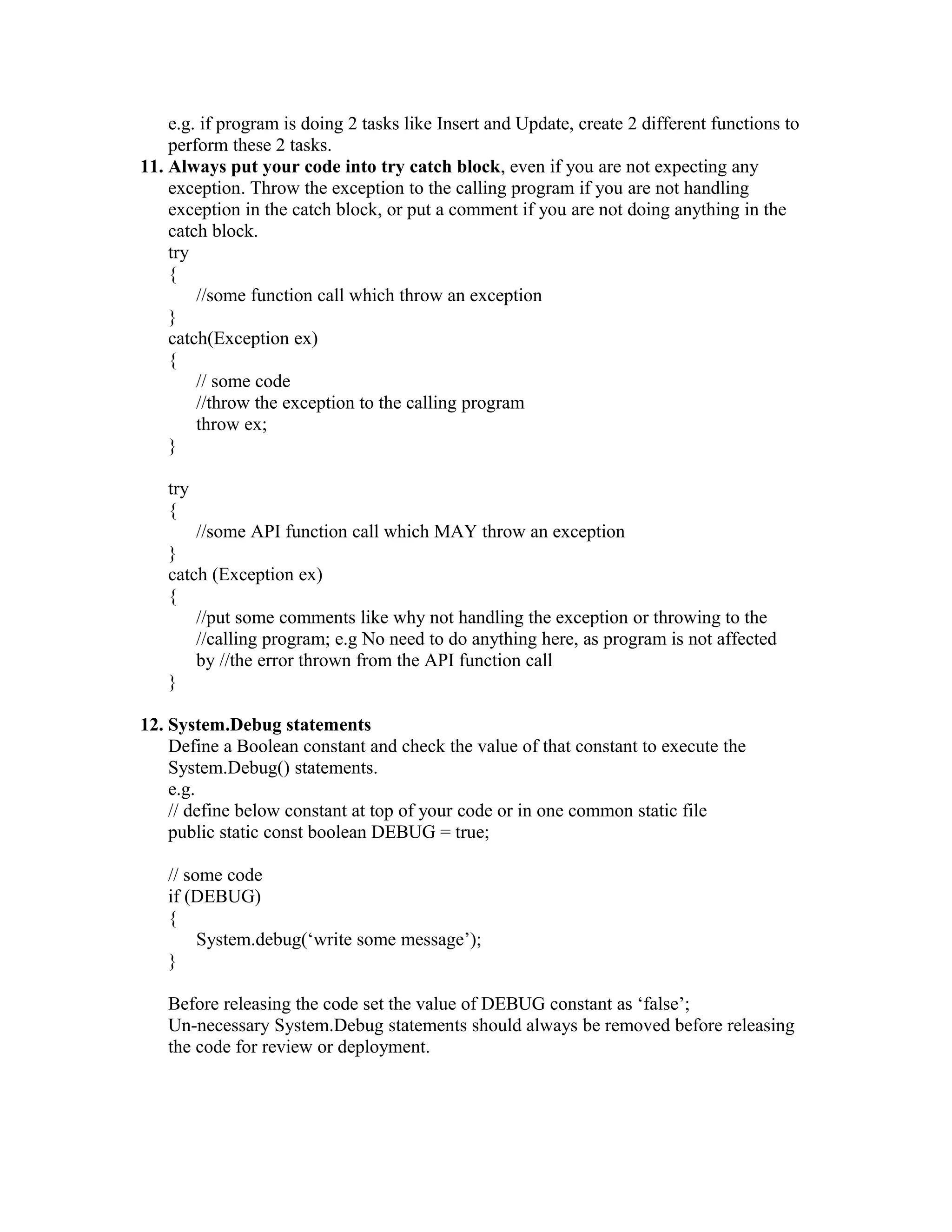Coding Standards Pdf