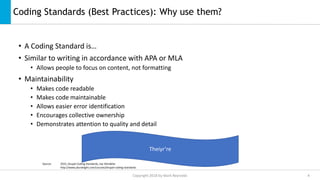 Coding standards | PPTX