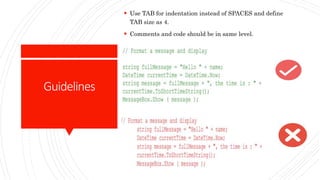 Coding standards | PPTX