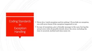 Coding standards | PPTX