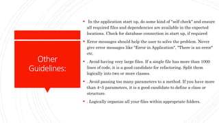 Coding standards | PPTX