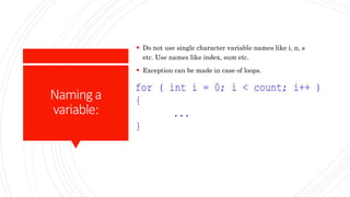 Coding standards | PPTX
