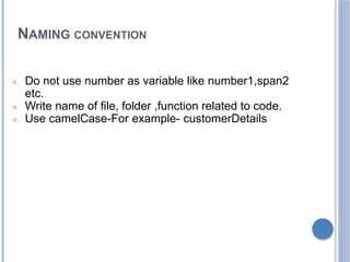 Coding standards | PPT