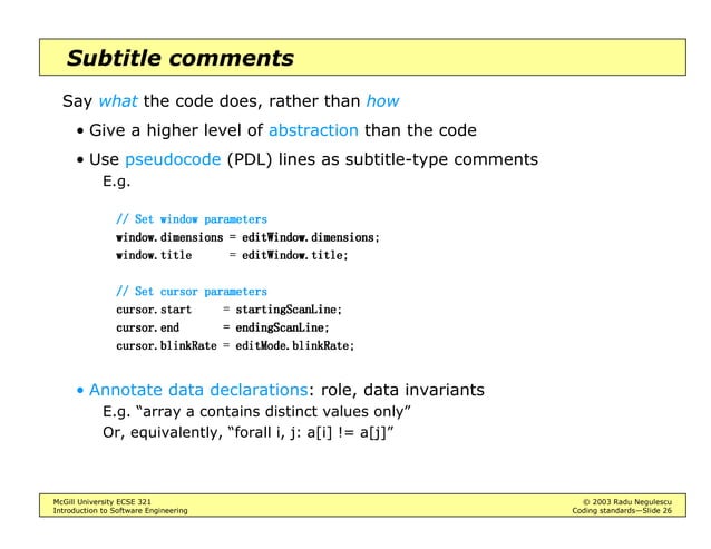 Intro to Software Engineering - Coding Standards | PDF | Desktop ...