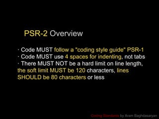 Coding standards PSR-1 & PSR-2 | PPT