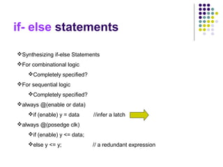 Coding style for good synthesis | PPT