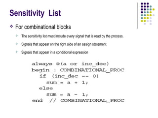 Coding style for good synthesis | PPT | Programming Languages | Computing