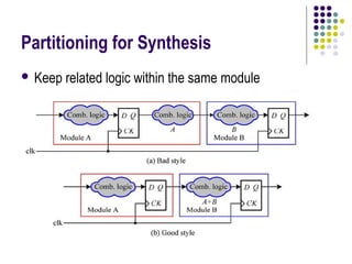 Coding style for good synthesis | PPT | Programming Languages | Computing