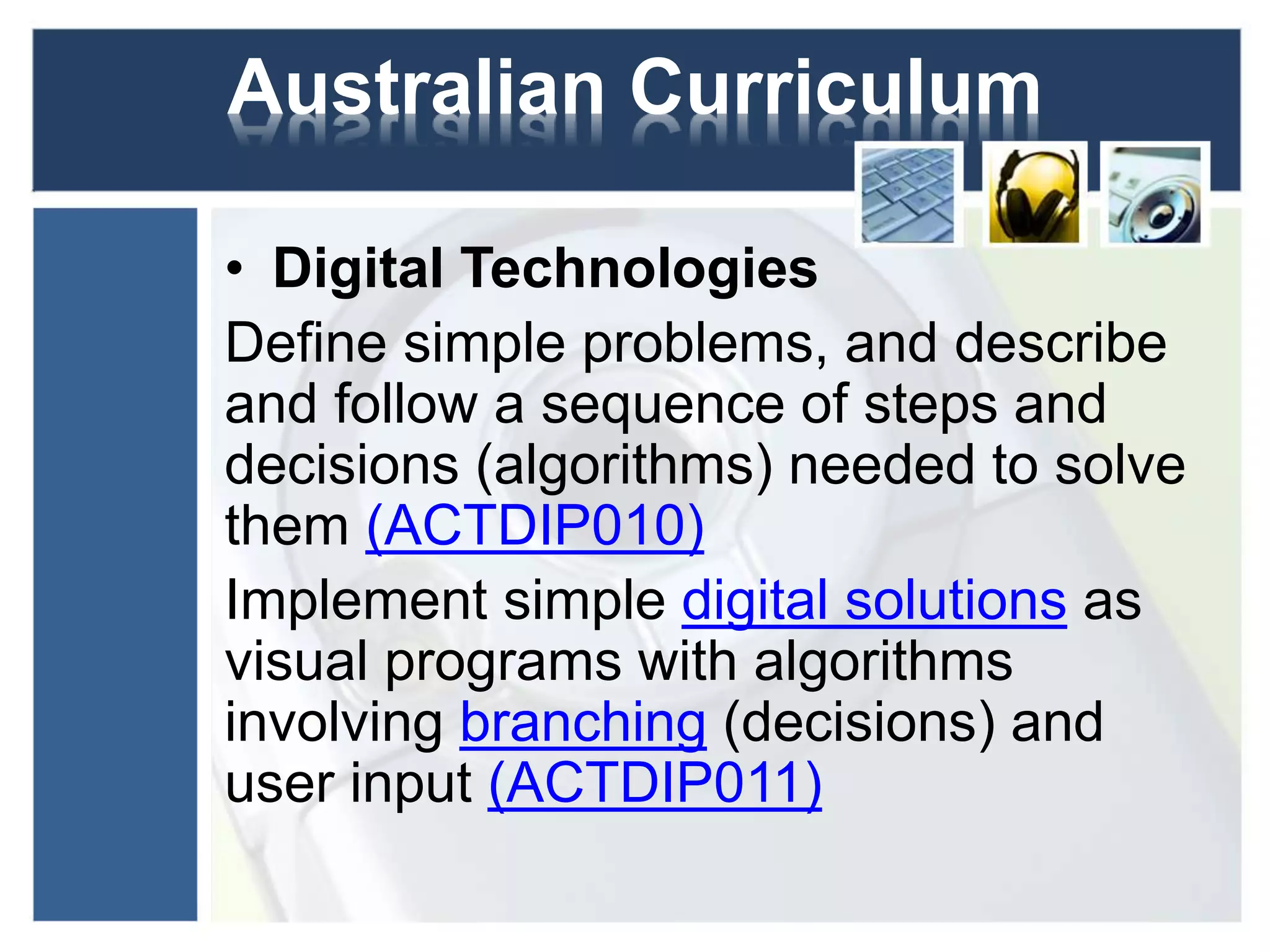 Coding: Year 3-4 Teaching Ideas by Joanne Villis | PPTX