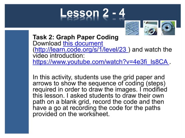 Coding: Year 3-4 Teaching Ideas by Joanne Villis | PPT