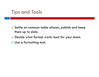 Coding T-SQL in a Team Environment | PDF
