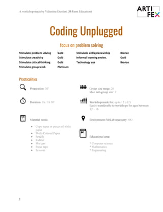 Coding Unplugged_Focus on problem solvin | PDF