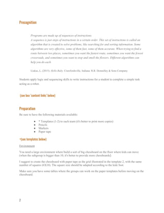 Coding Unplugged_Focus on problem solvin | PDF