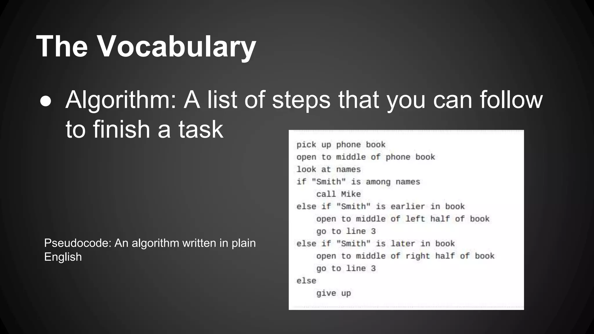 Beginning Coding Vocabulary for Elementary Students | PPTX ...