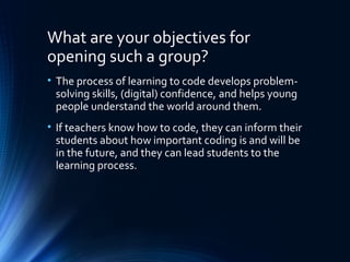 Coding your future | PPT