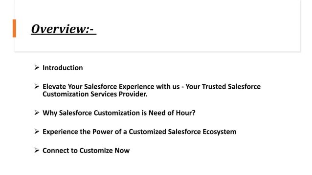 Codinix Driving Efficiency And Innovation Through Salesforce Customizationpptx