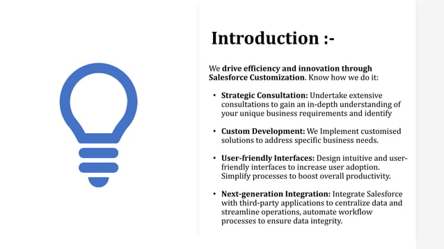 Codinix Driving Efficiency And Innovation Through Salesforce Customizationpptx
