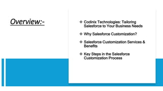 Codinix Technologies Salesforce Customization Services.pptx