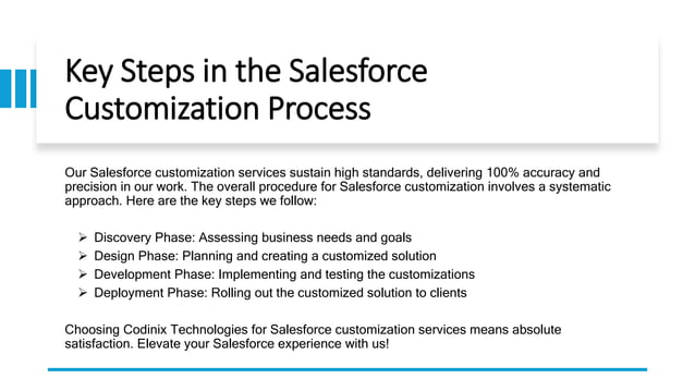 Codinix Technologies Salesforce Customization Services Pptx