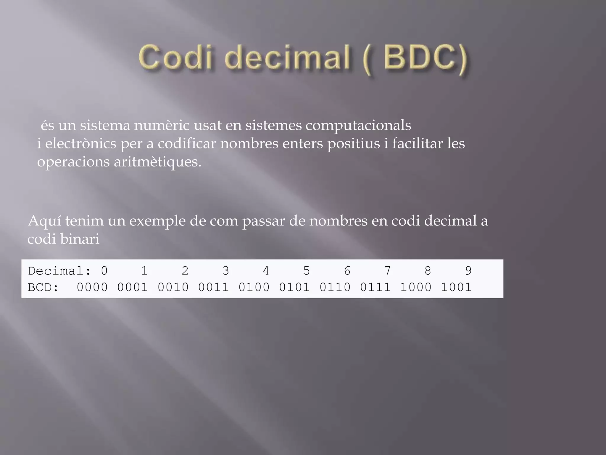 Codis | PPT