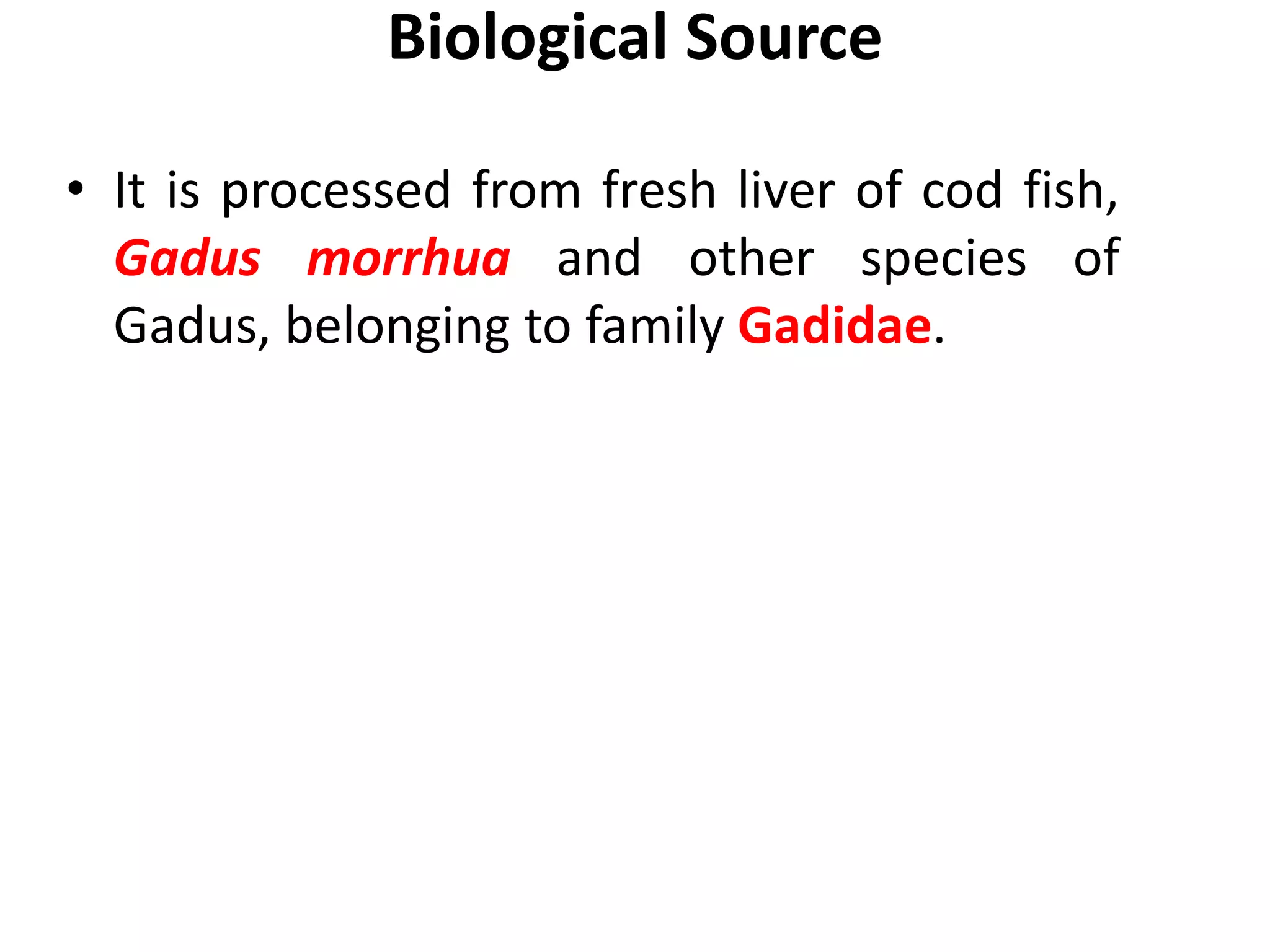 COD LIVER OIL- Cod oil | PPTX