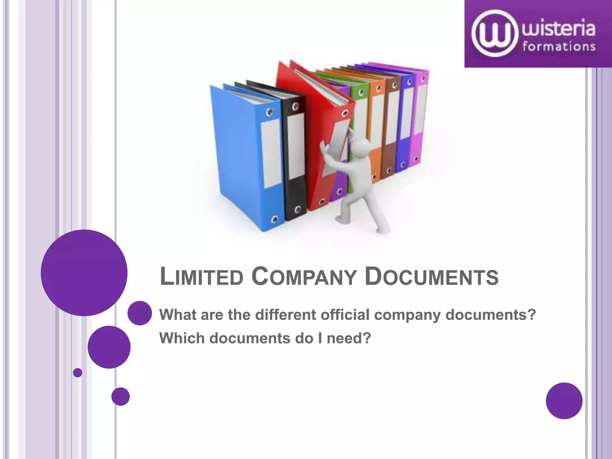 Limited Company Documents | PPTX