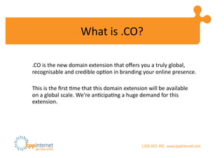 Introducing .CO Domains | PPT