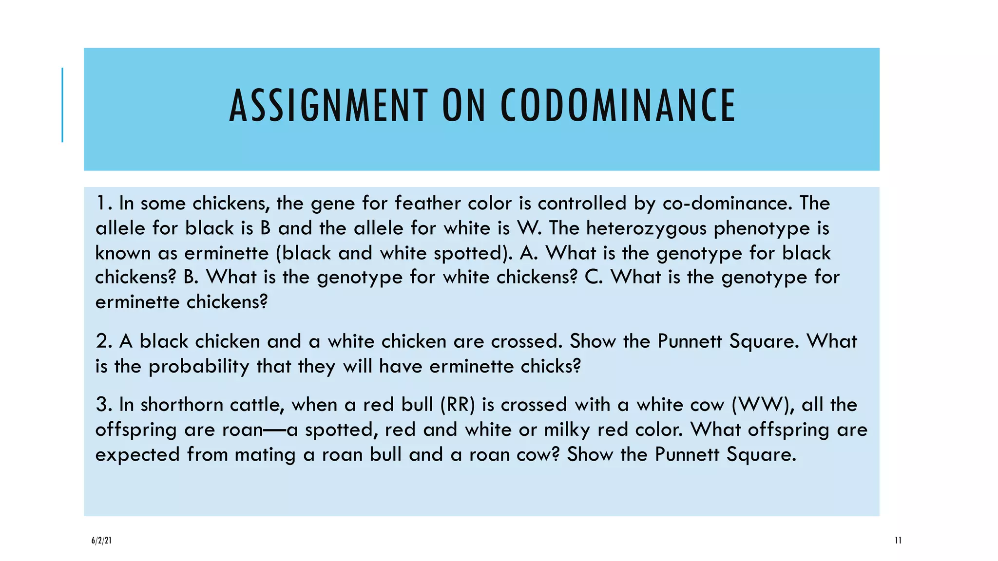 Plant Cytogenetics:Codominace ppt | PDF