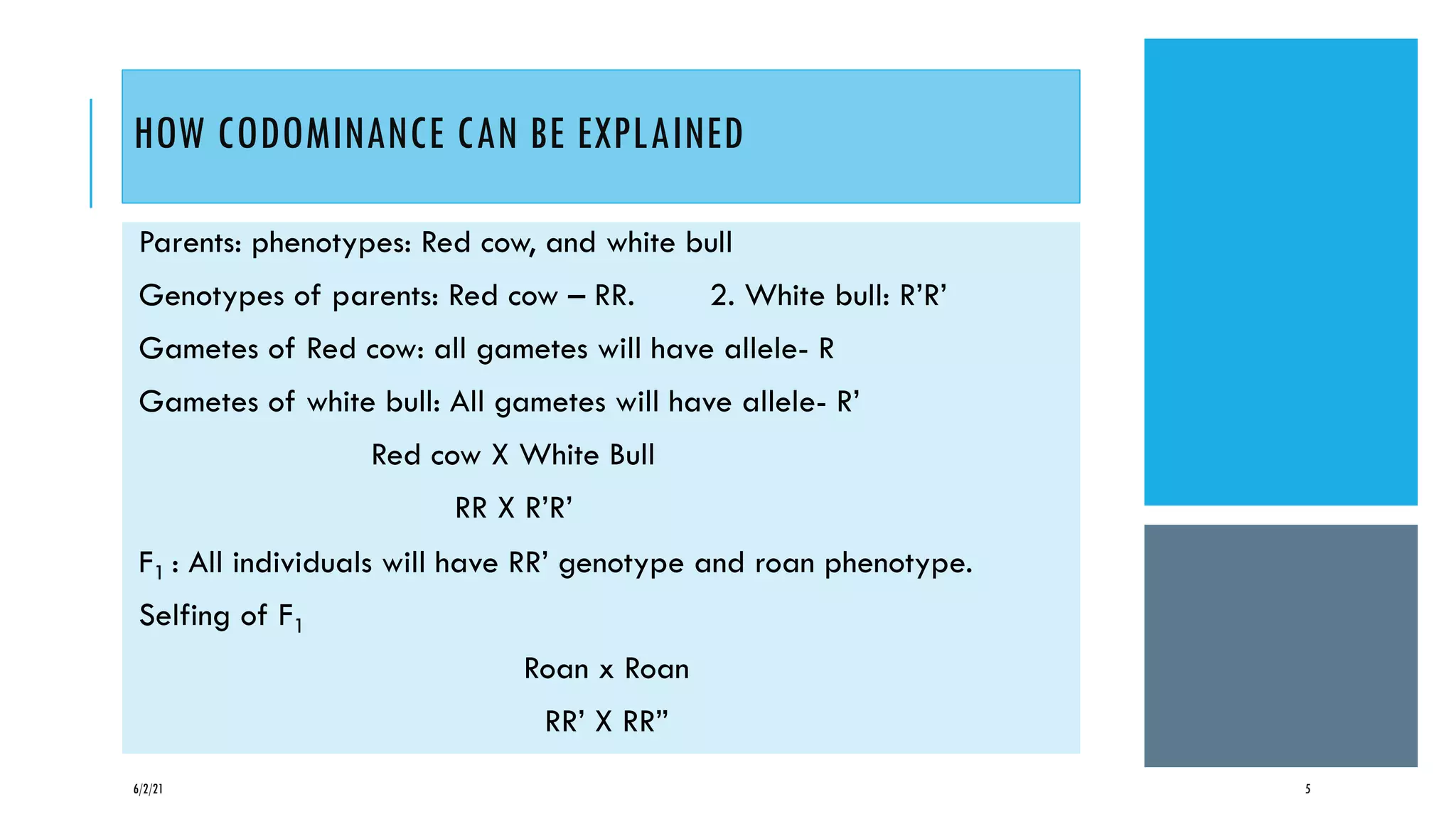 Plant Cytogenetics:Codominace ppt | PDF