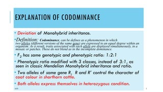 Plant Cytogenetics:Codominace ppt | PDF
