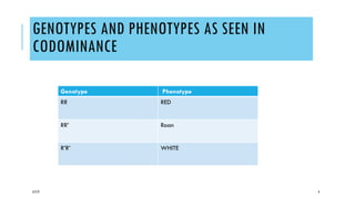 Plant Cytogenetics:Codominace ppt | PDF