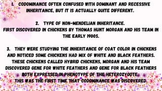 Co dominance ppt, index,alleles , example of codominance.. | PDF