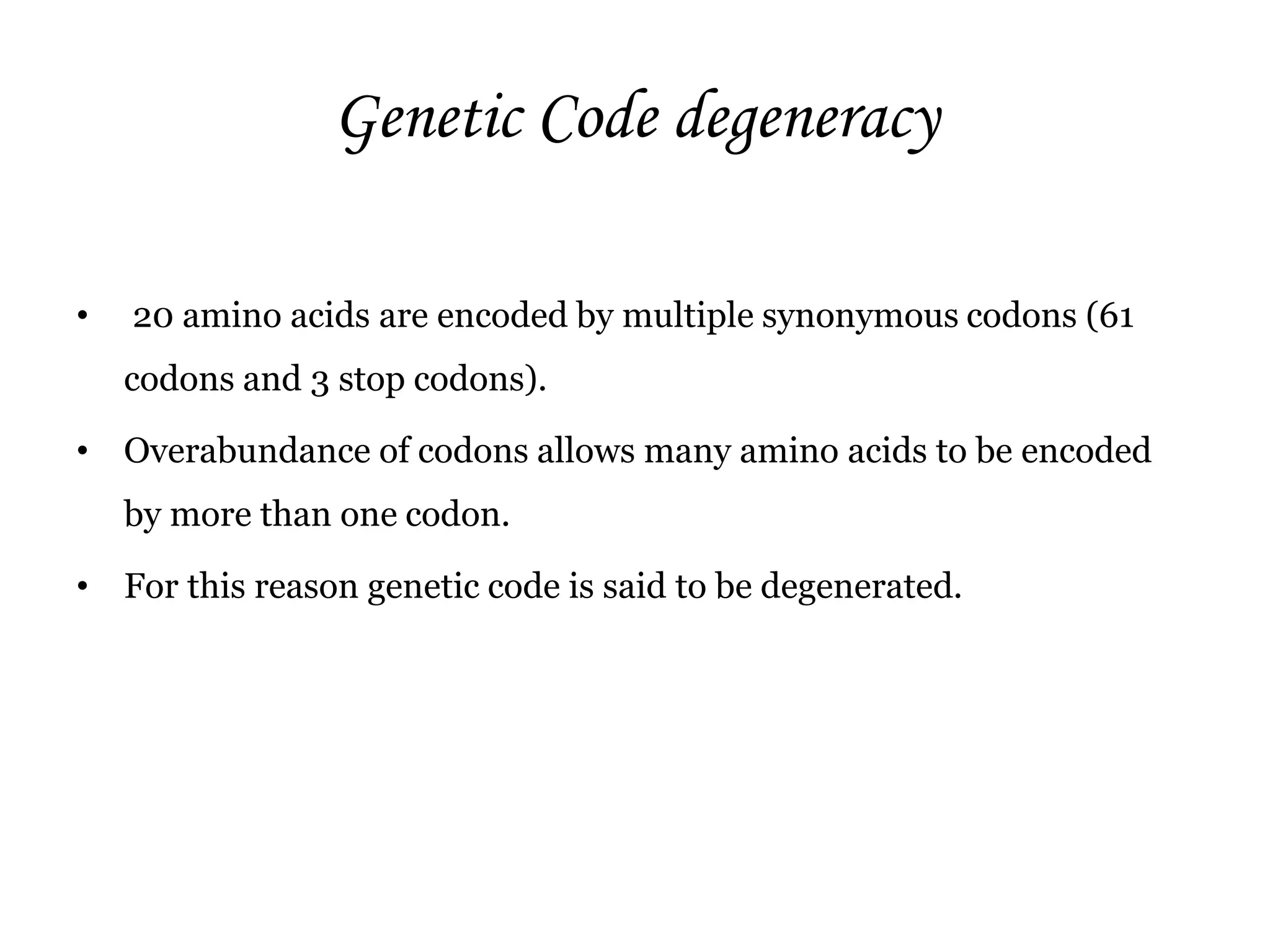 Codon bias as a means to fine tune gene | PPTX