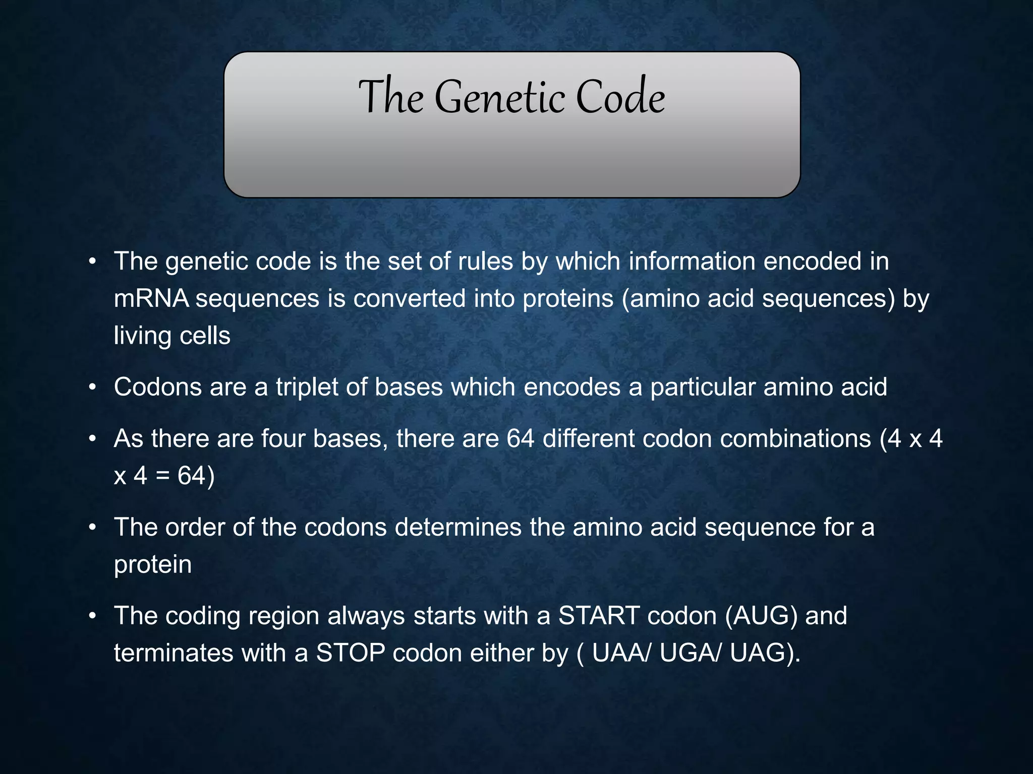 best presentation on codon bias and its appliaction | PPT