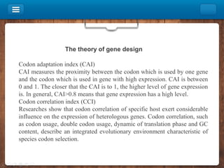 Codon optimization-Creative Biogene | PPT